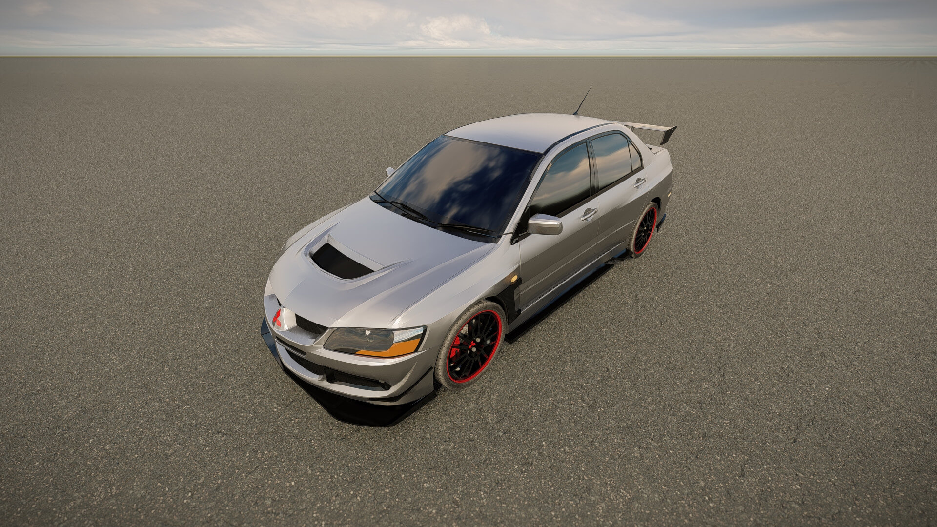 Mitsubishi Lancer Evo VIII Tuned - 3D Model by AlphaGroup