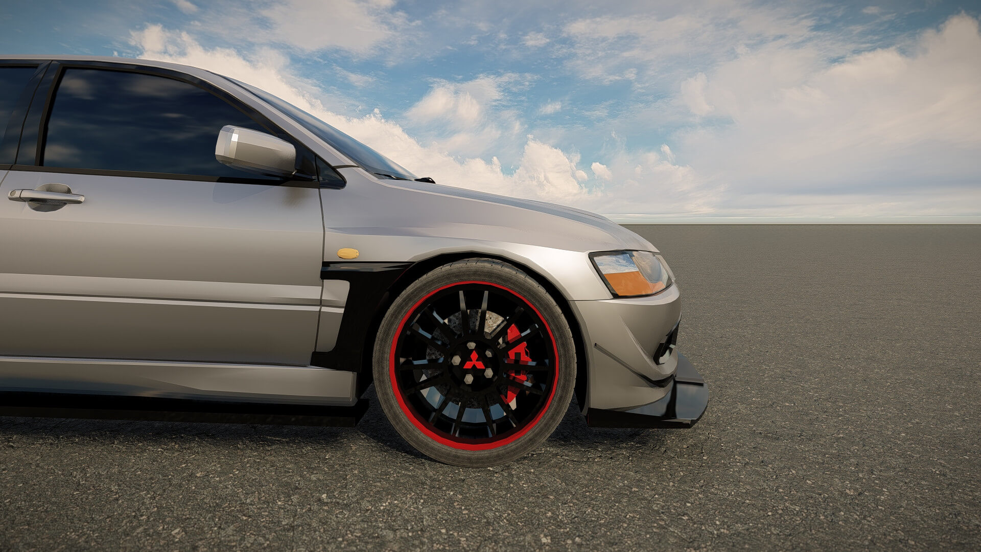 Mitsubishi Lancer Evo VIII Tuned - 3D Model by AlphaGroup
