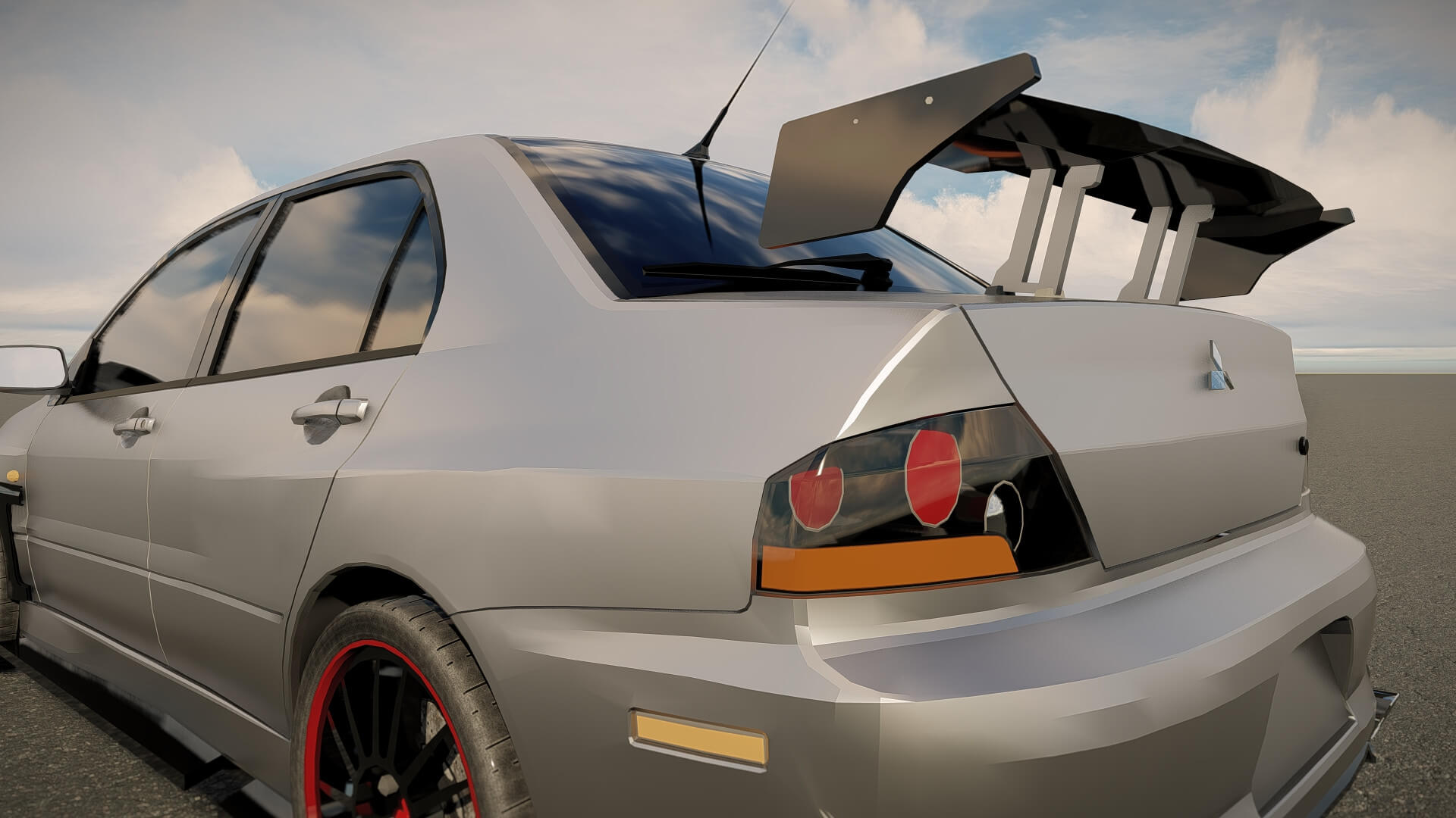 Mitsubishi Lancer Evo VIII Tuned - 3D Model by AlphaGroup