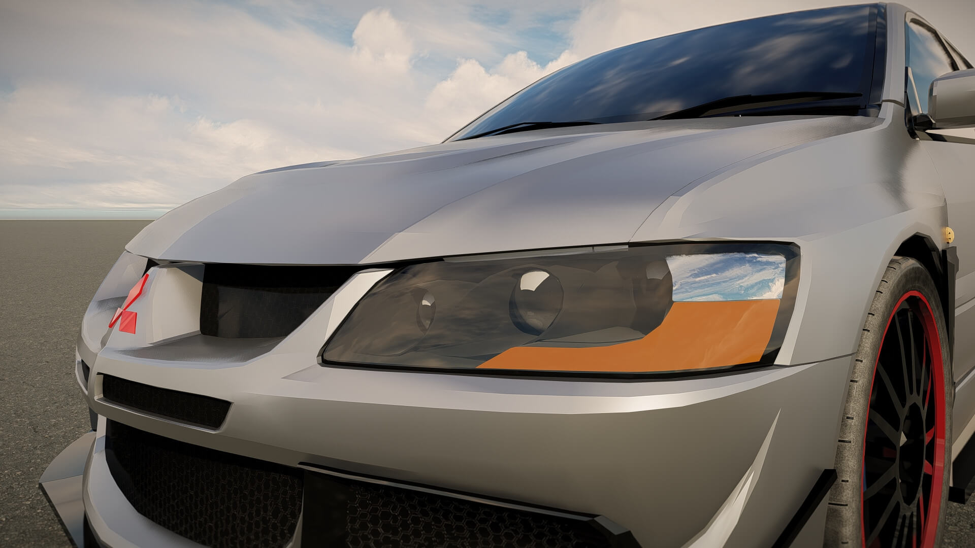 Mitsubishi Lancer Evo VIII Tuned - 3D Model by AlphaGroup