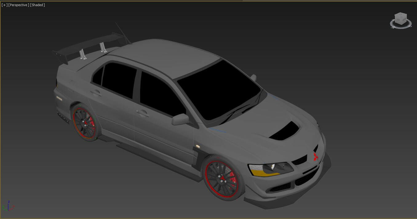 Mitsubishi Lancer Evo VIII Tuned - 3D Model by AlphaGroup