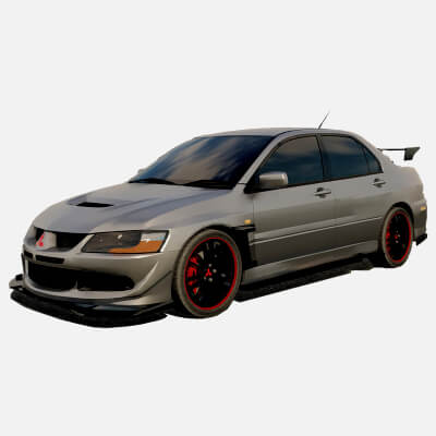 Mitsubishi Lancer Evo VIII Tuned - 3D Model by AlphaGroup