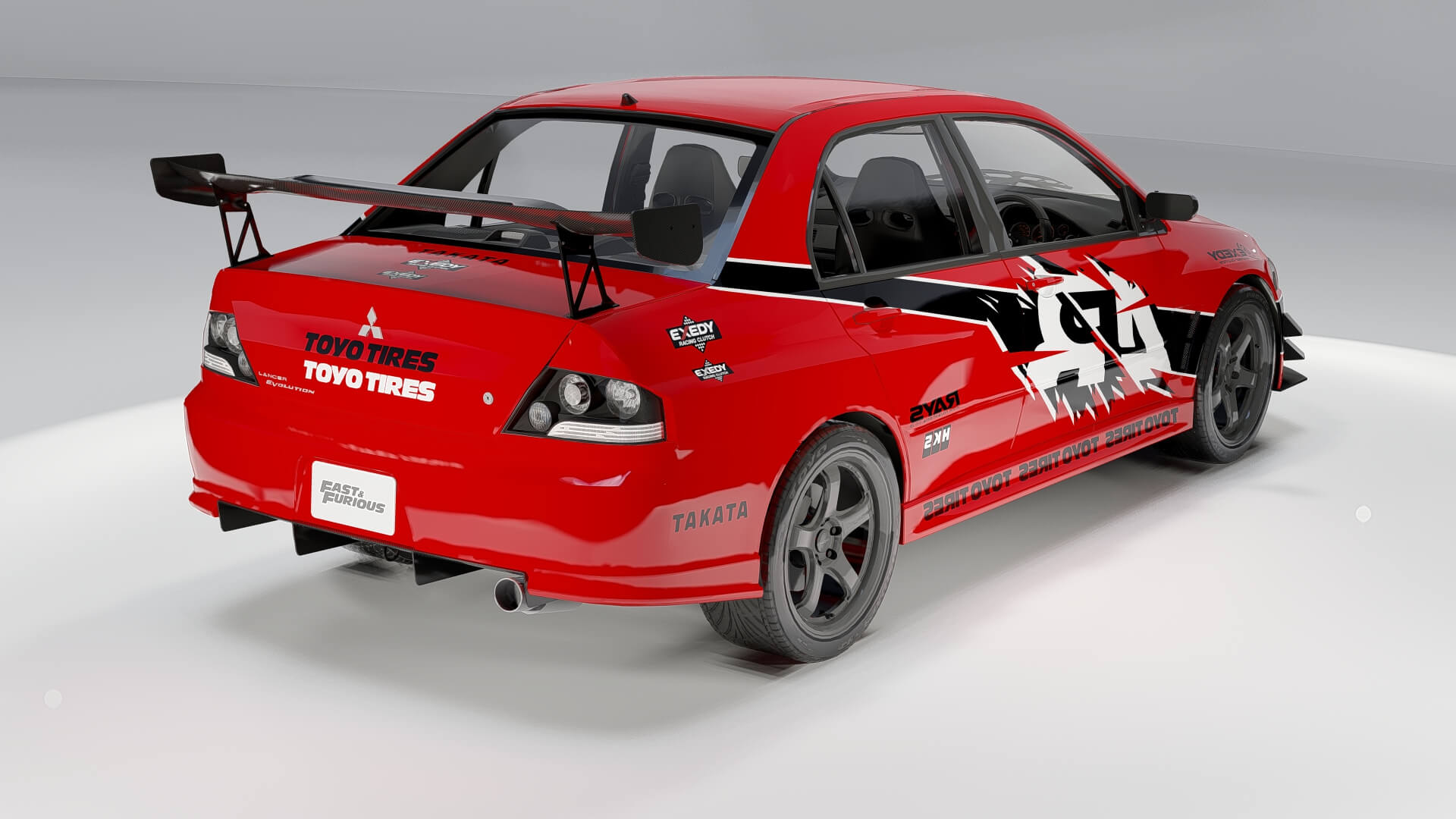 Mitsubishi Lancer Evolution Ix Fast and Furious 2006 - 3D Model by ...