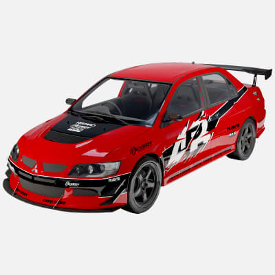 Mitsubishi Lancer Evolution Ix Fast and Furious 2006 - 3D Model by ...