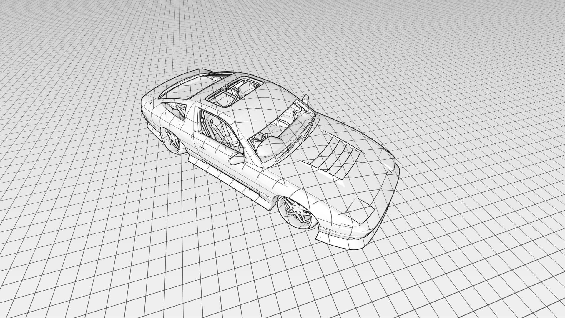 Nissan 240Sx Tuned - 3D Model by AlphaGroup