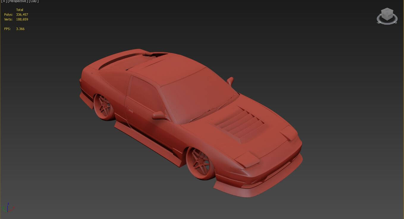 Nissan 240Sx Tuned - 3D Model by AlphaGroup