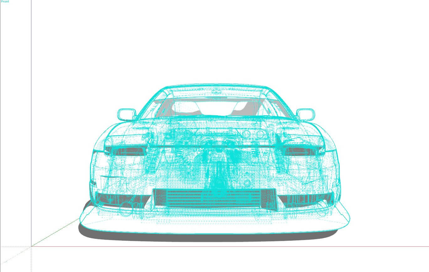 Nissan 240Sx Tuned - 3D Model by AlphaGroup