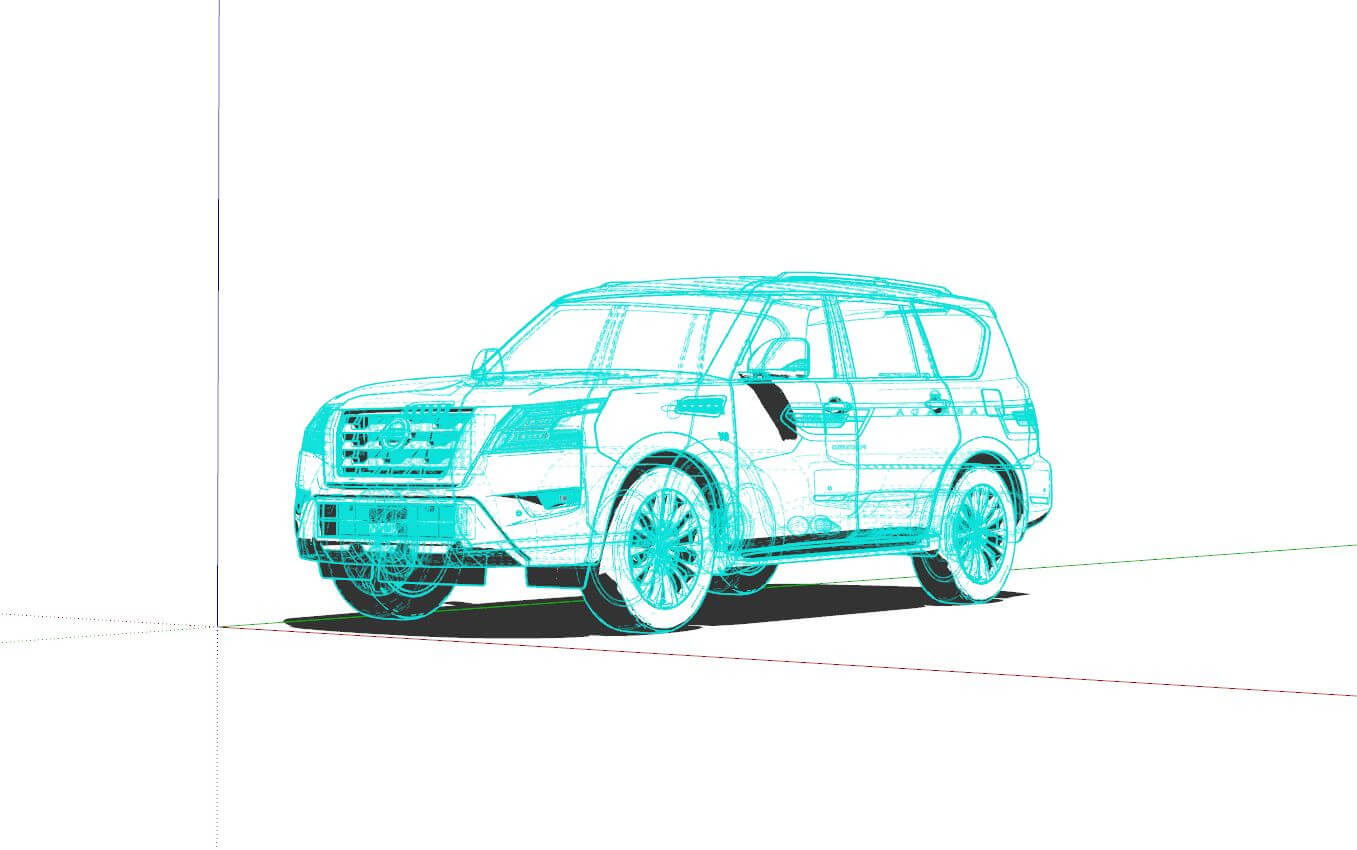 Nissan Armada 2022 - 3D Model by AlphaGroup