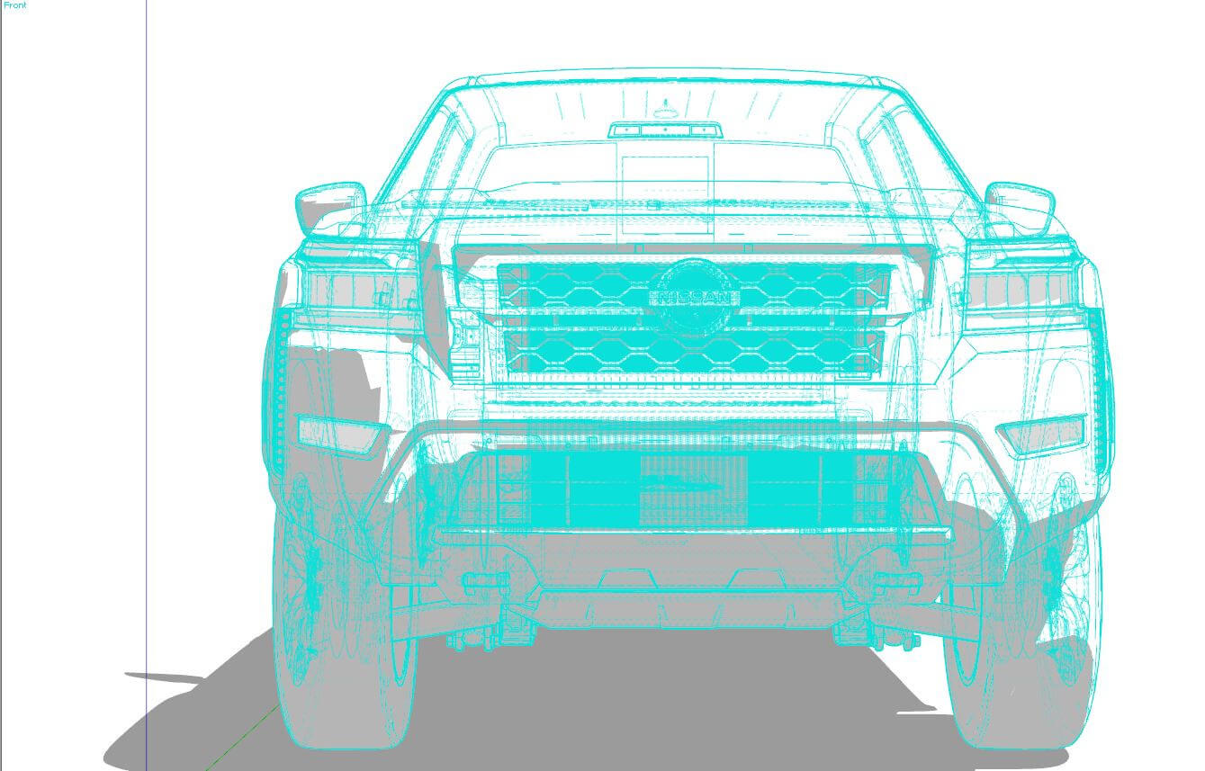 Nissan Frontier 2022 - 3D Model by AlphaGroup