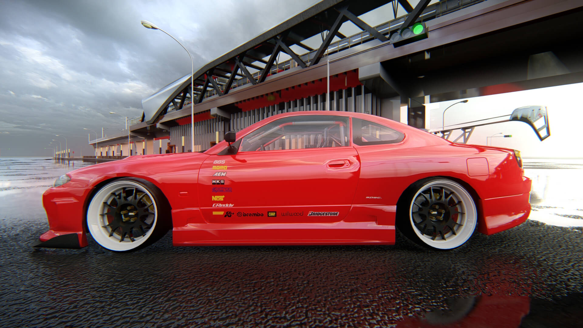 Nissan Silvia s14 Tuned - 3D Model by AlphaGroup