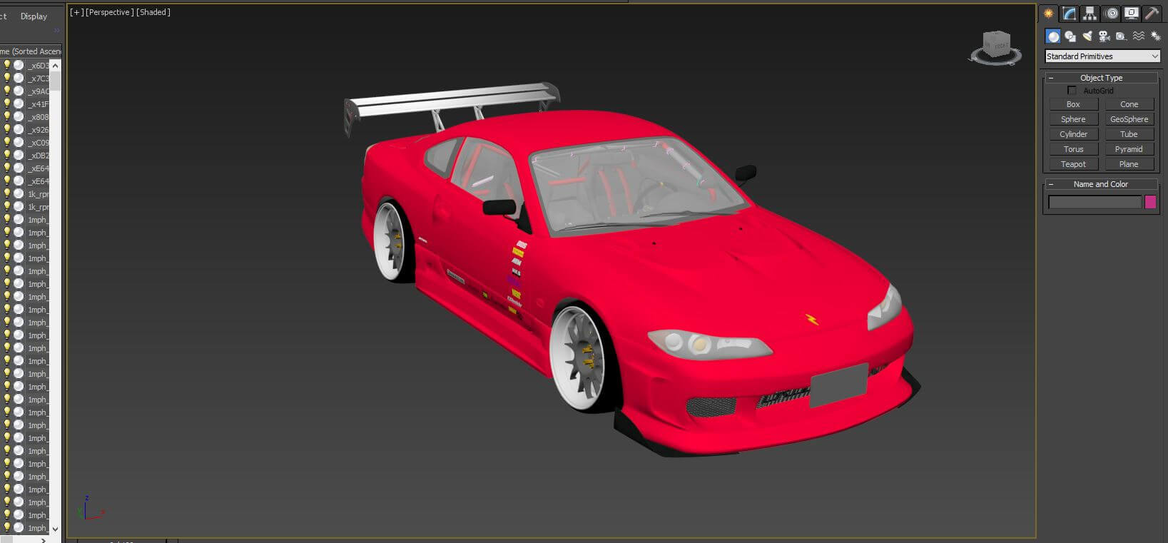 Nissan Silvia s14 Tuned - 3D Model by AlphaGroup