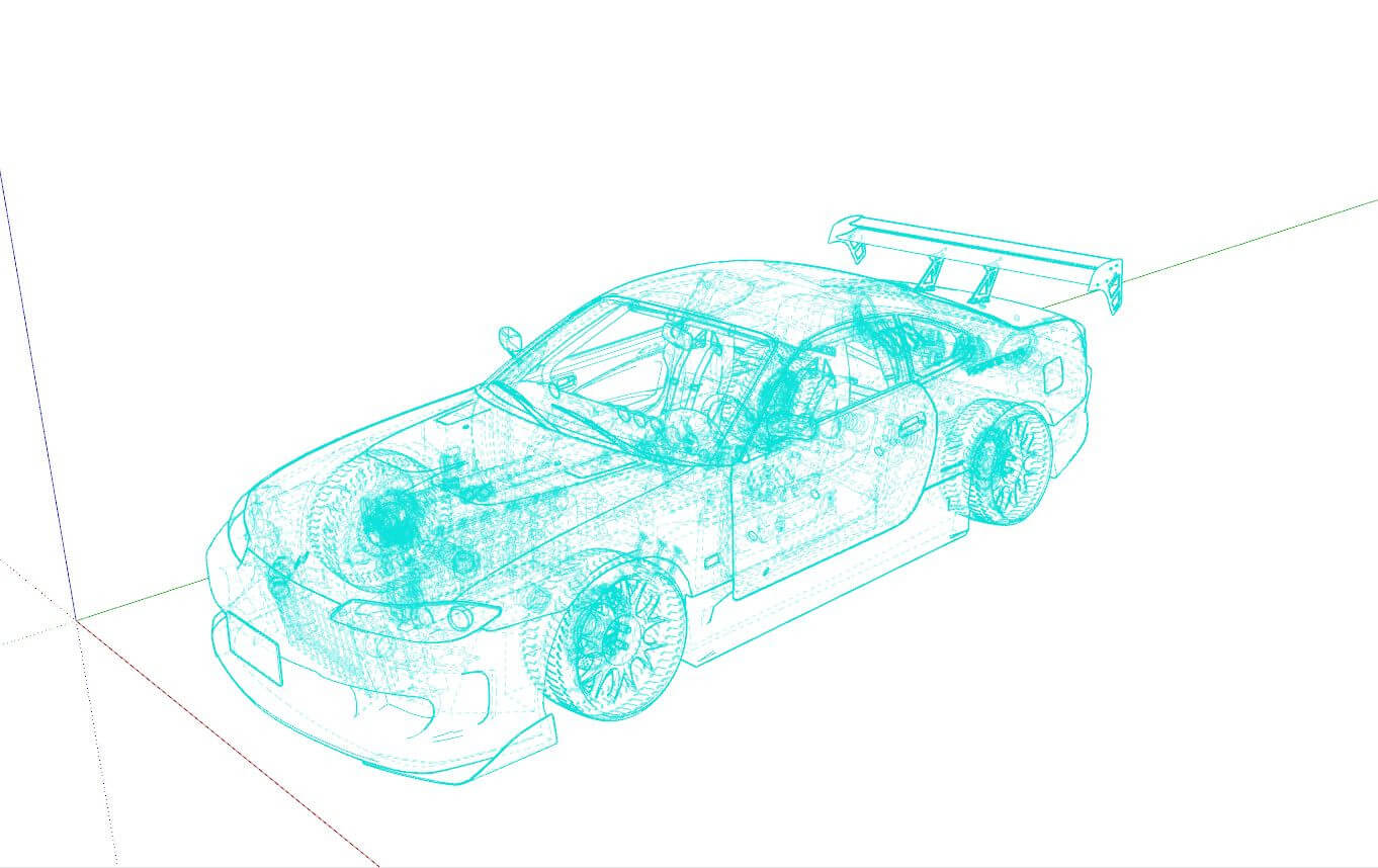 Nissan Silvia s14 Tuned - 3D Model by AlphaGroup