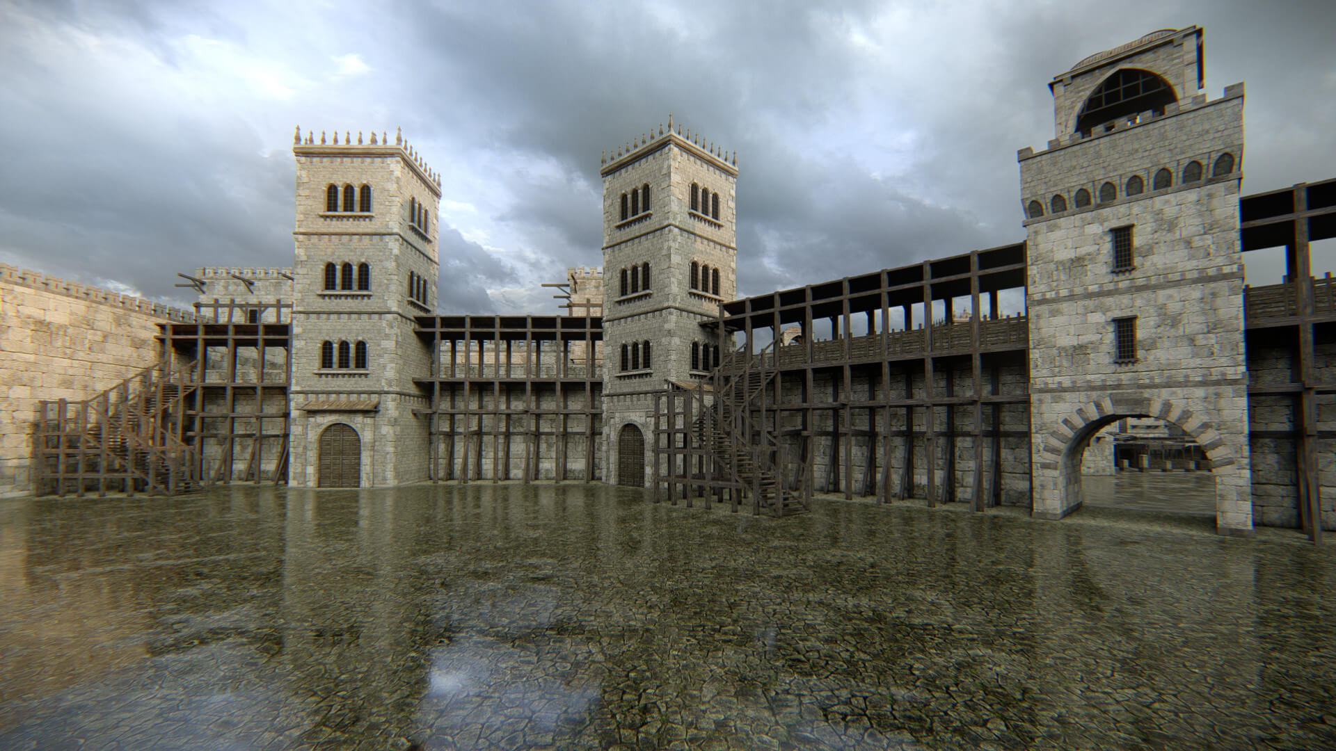 Old Citadel Fortress - 3D Model by AlphaGroup