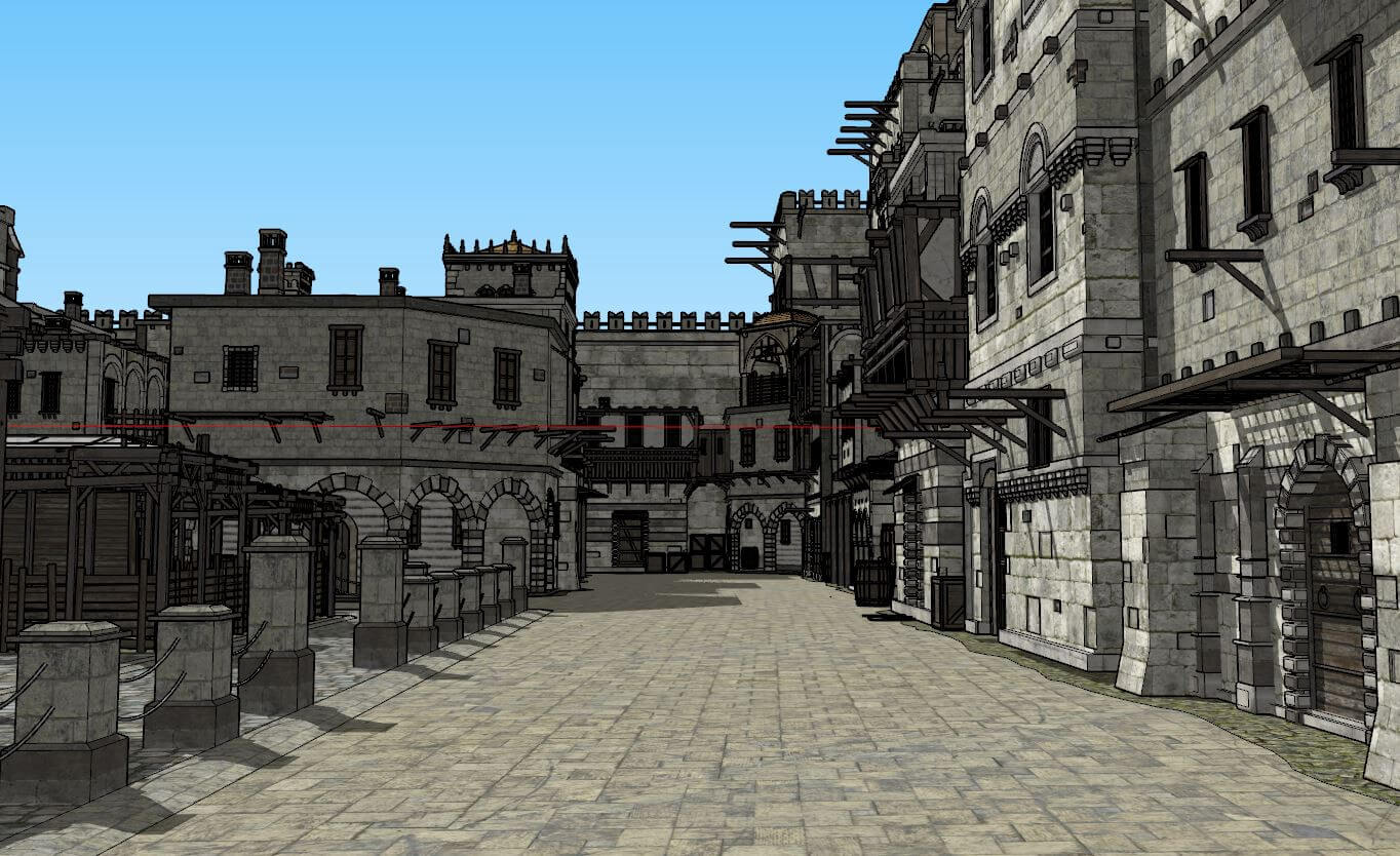 Old Citadel Fortress - 3D Model by AlphaGroup