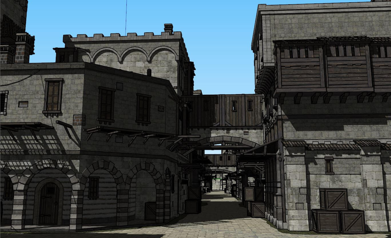 Old Citadel Fortress - 3D Model by AlphaGroup