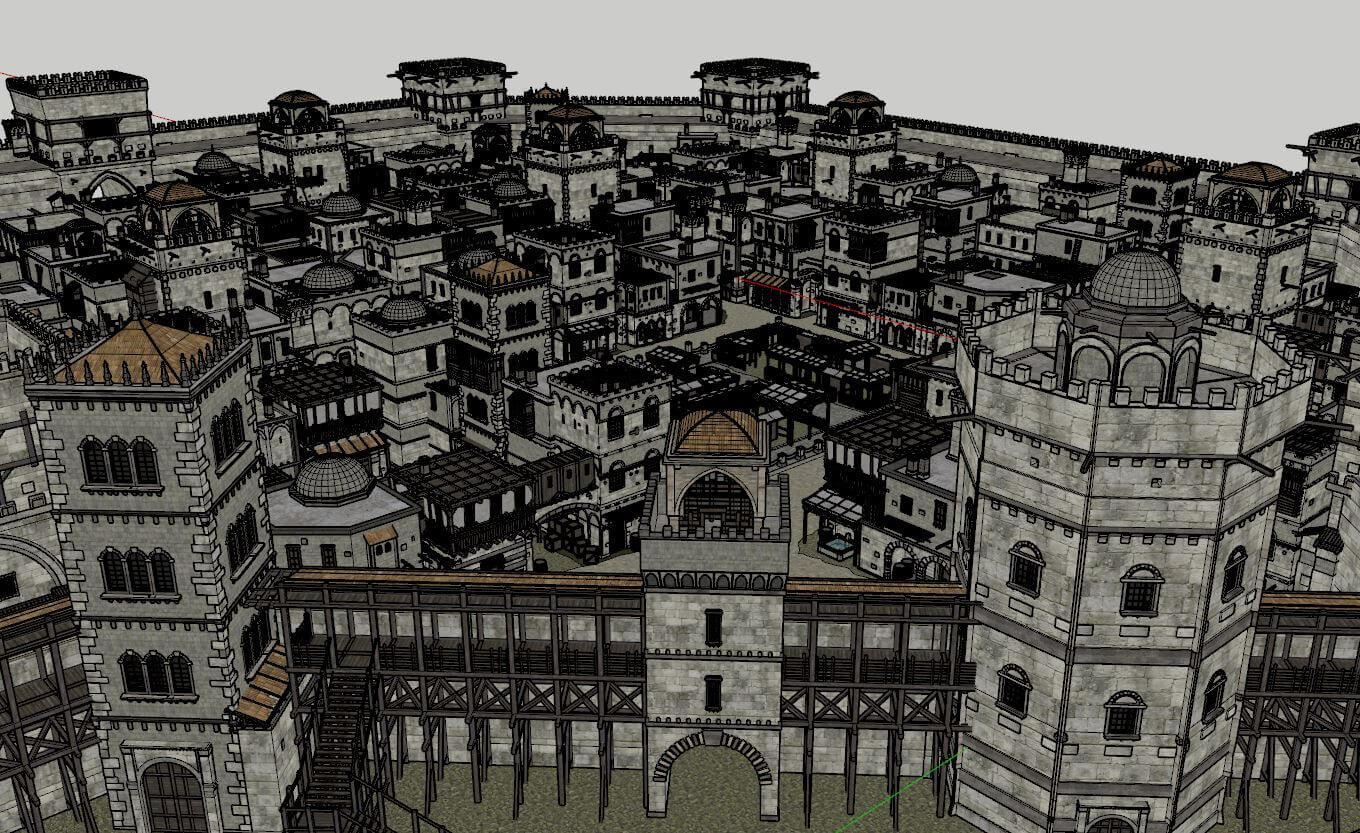 Old Citadel Fortress - 3D Model by AlphaGroup