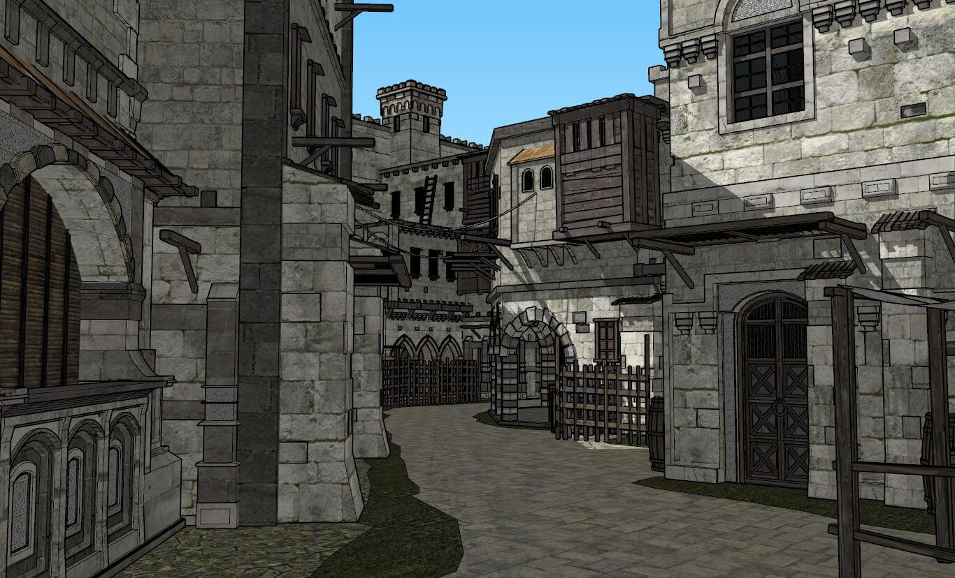 Old Citadel Fortress - 3D Model by AlphaGroup