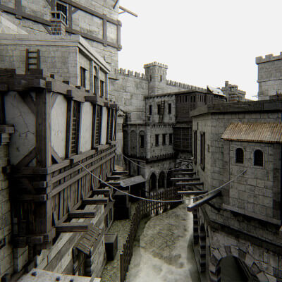 Old Citadel Fortress - 3D Model by AlphaGroup