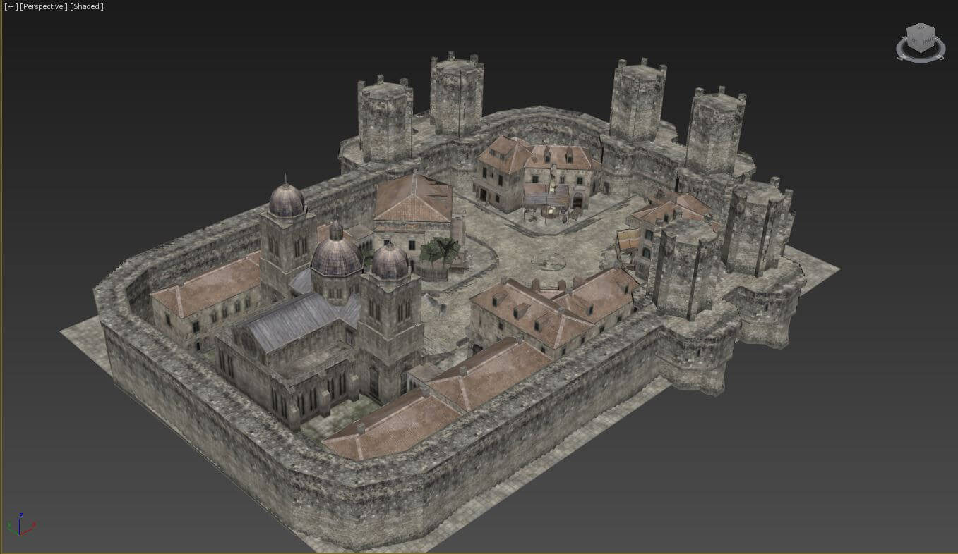 Old German Town - 3D Model by AlphaGroup