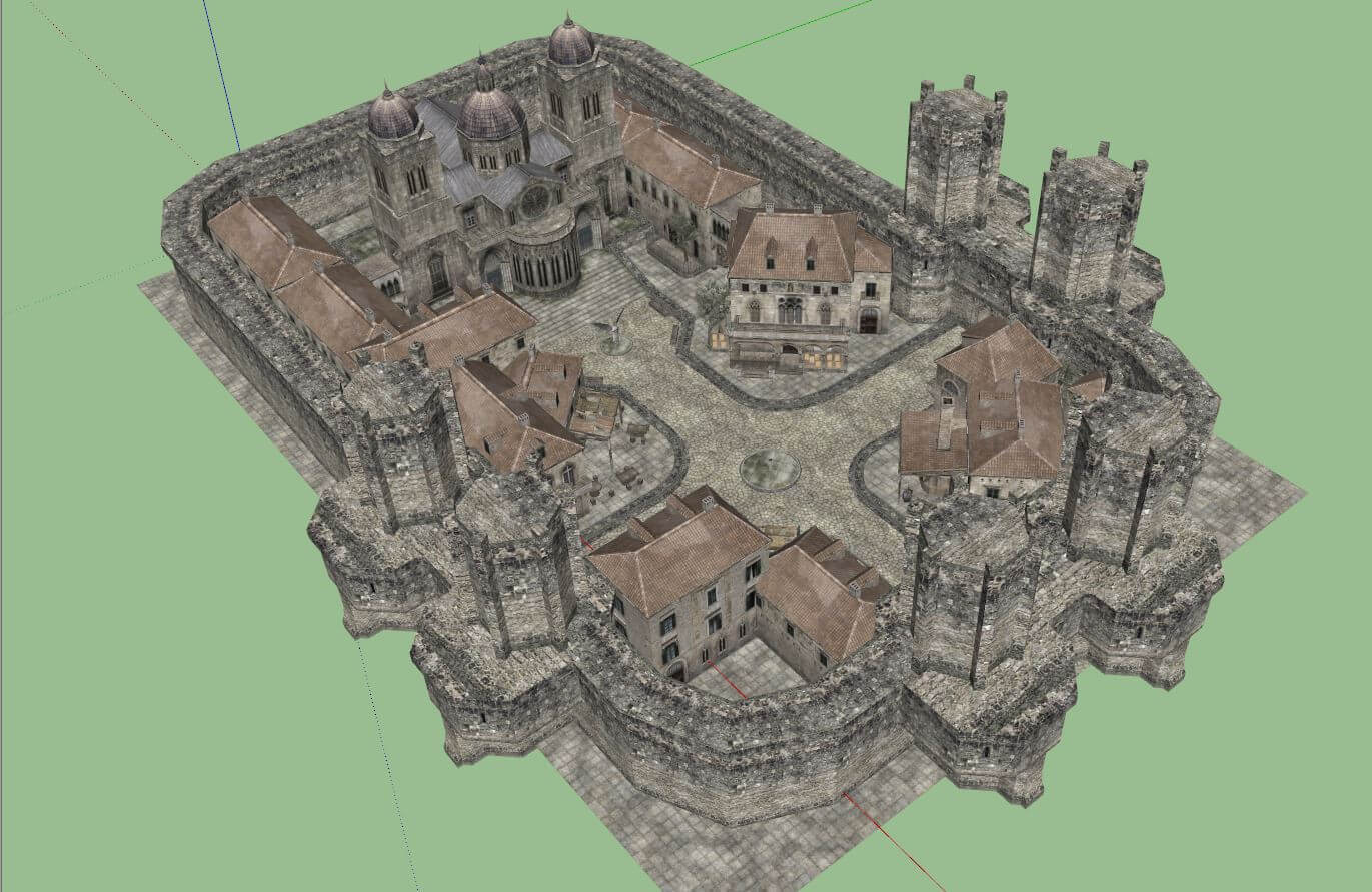 Old German Town - 3D Model by AlphaGroup