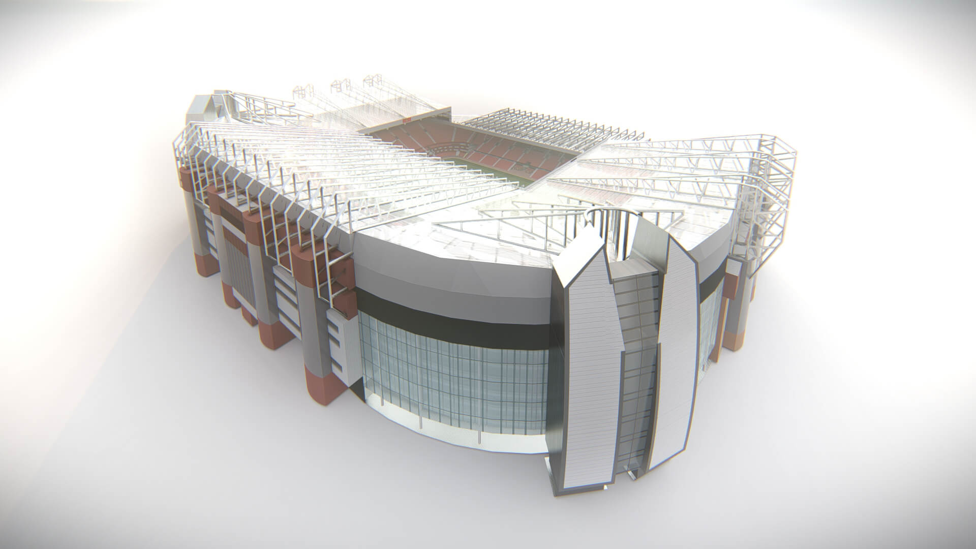 Old Trafford - Manchester United Stadium 3D Model by AlphaGroup