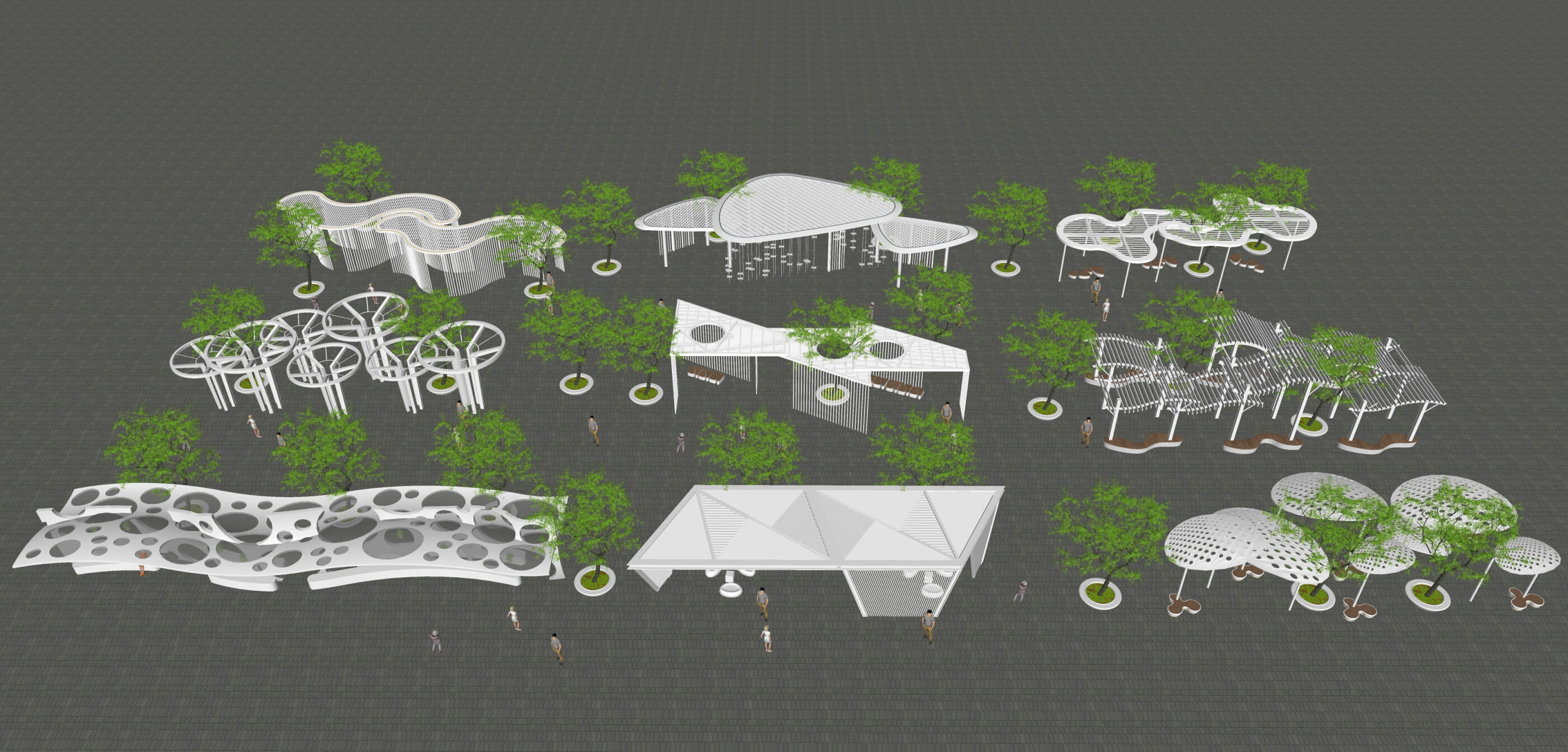 Outdoor Shade Collection - 3D Model by AlphaGroup