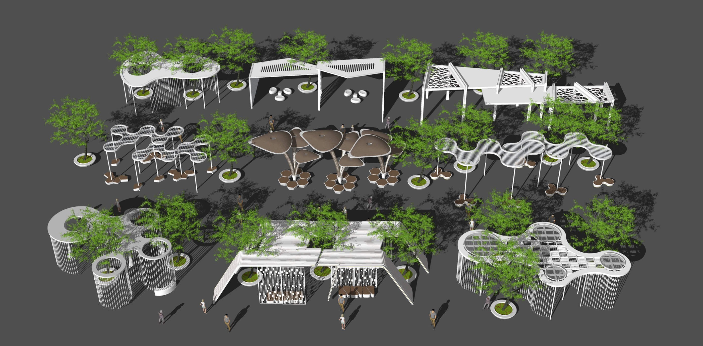 Outdoor Shade Collection - 3D Model by AlphaGroup
