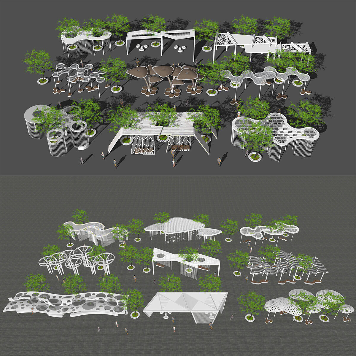 Outdoor Shade Collection - 3D Model by AlphaGroup