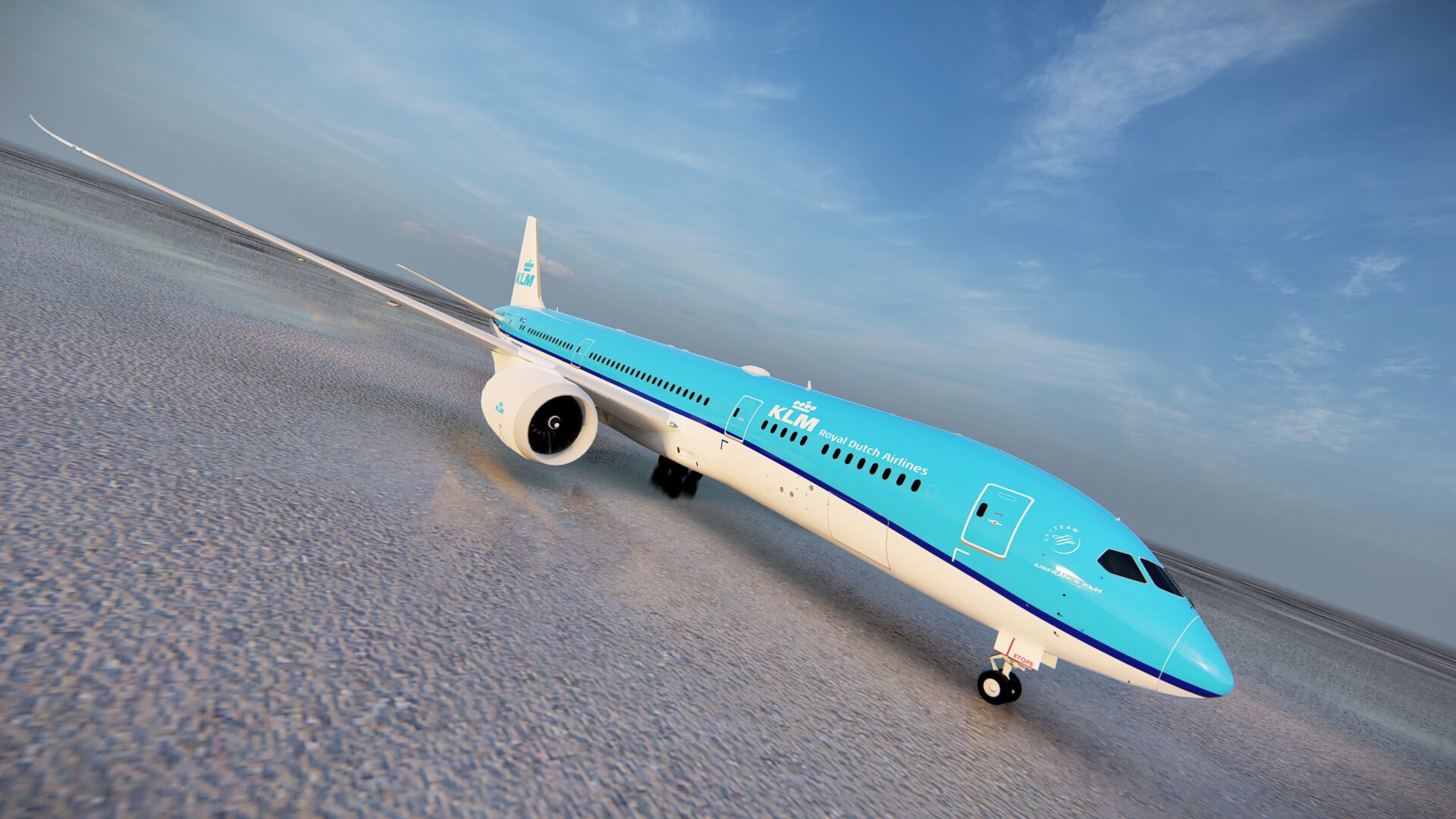Boeing 787 KLM - 3D Model by AlphaGroup