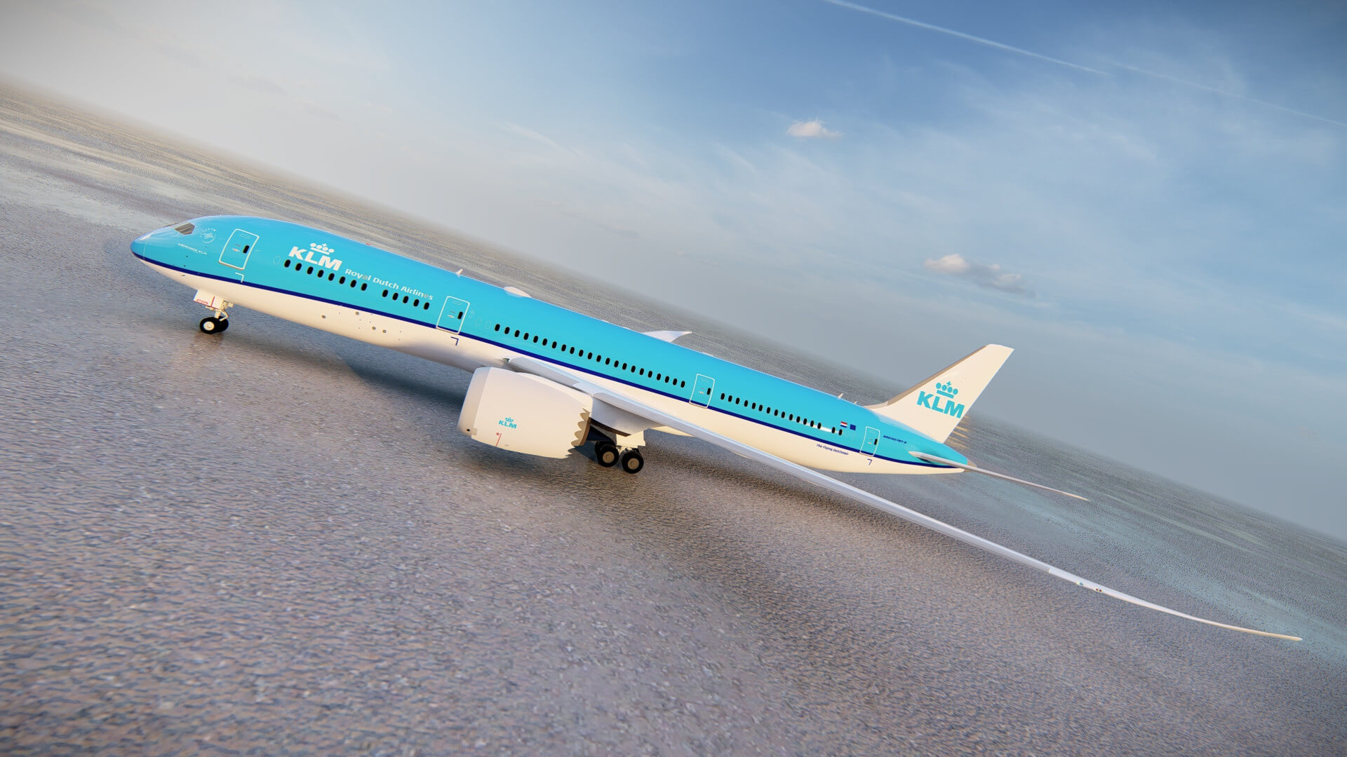 Boeing 787 KLM - 3D Model by AlphaGroup