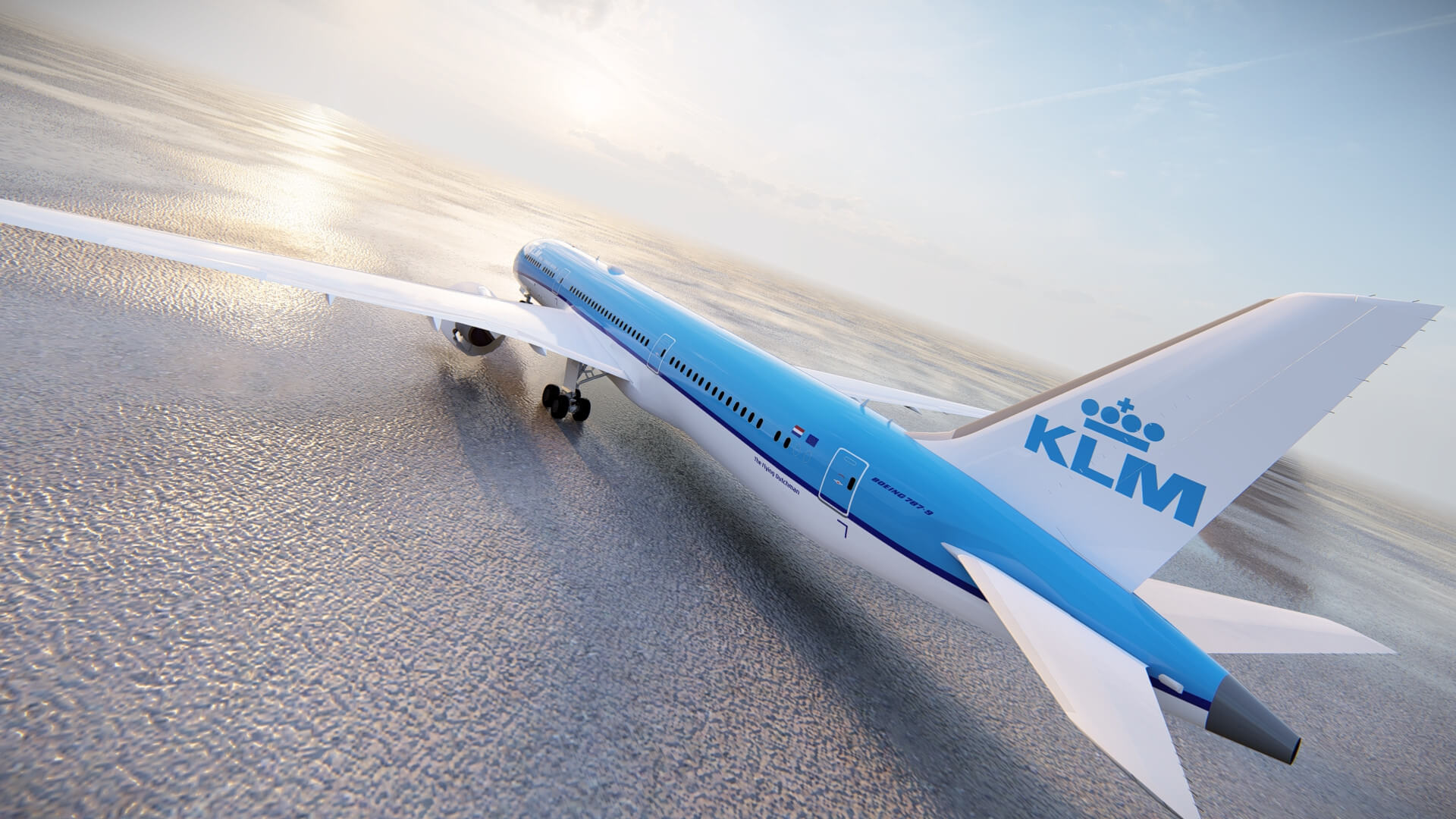 Boeing 787 KLM - 3D Model by AlphaGroup