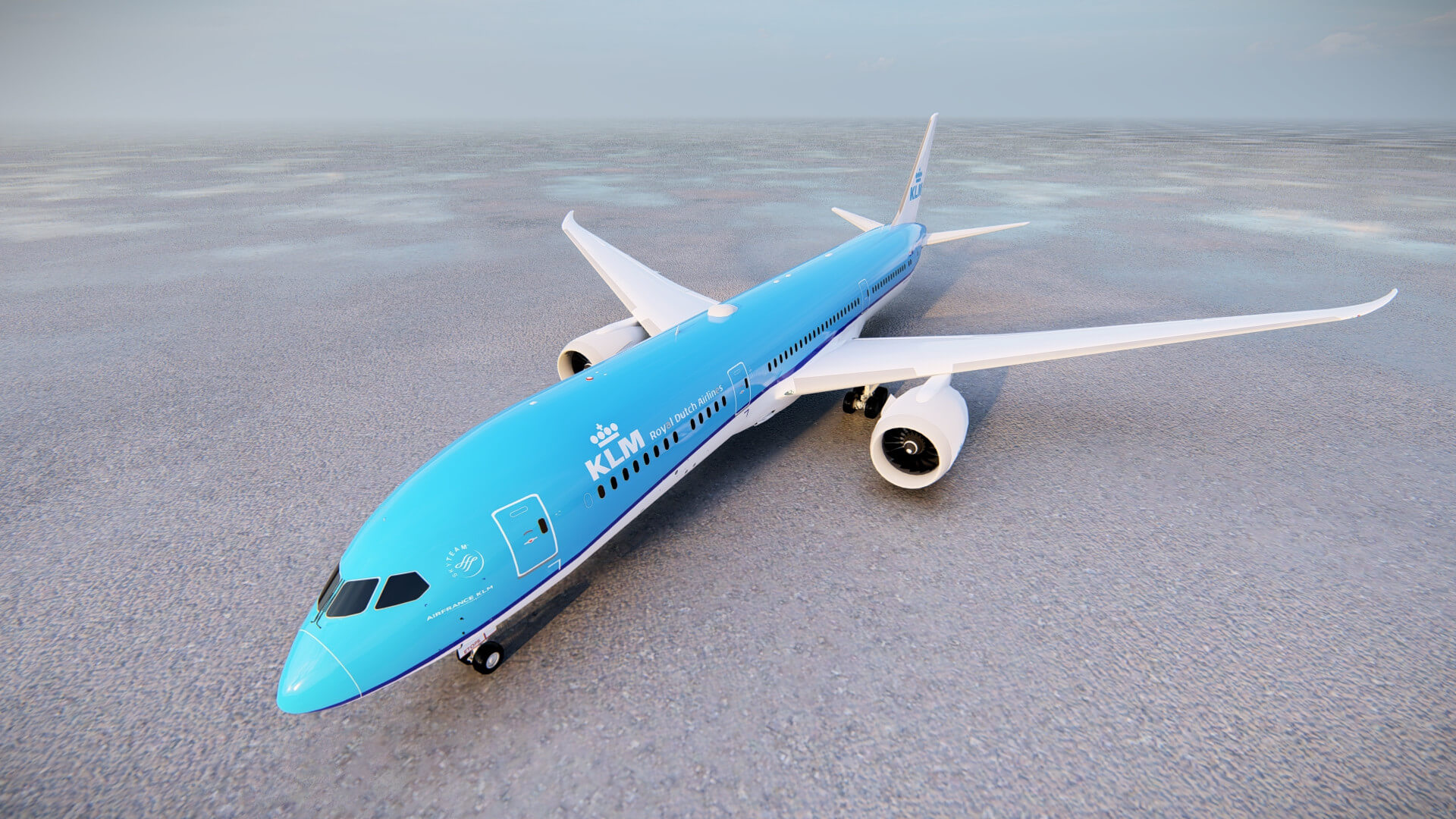 Boeing 787 KLM - 3D Model by AlphaGroup