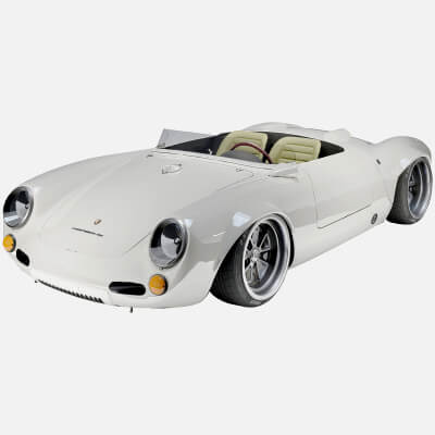Porsche 550 Wild Body - Classic Racing Speedster 3D Model by AlphaGroup