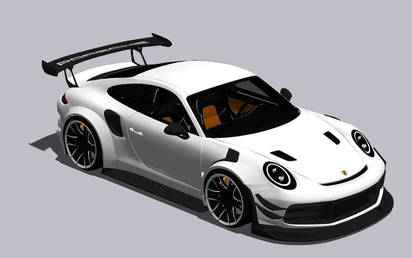 Porsche 911 GT3 RS - 3D Model by AlphaGroup