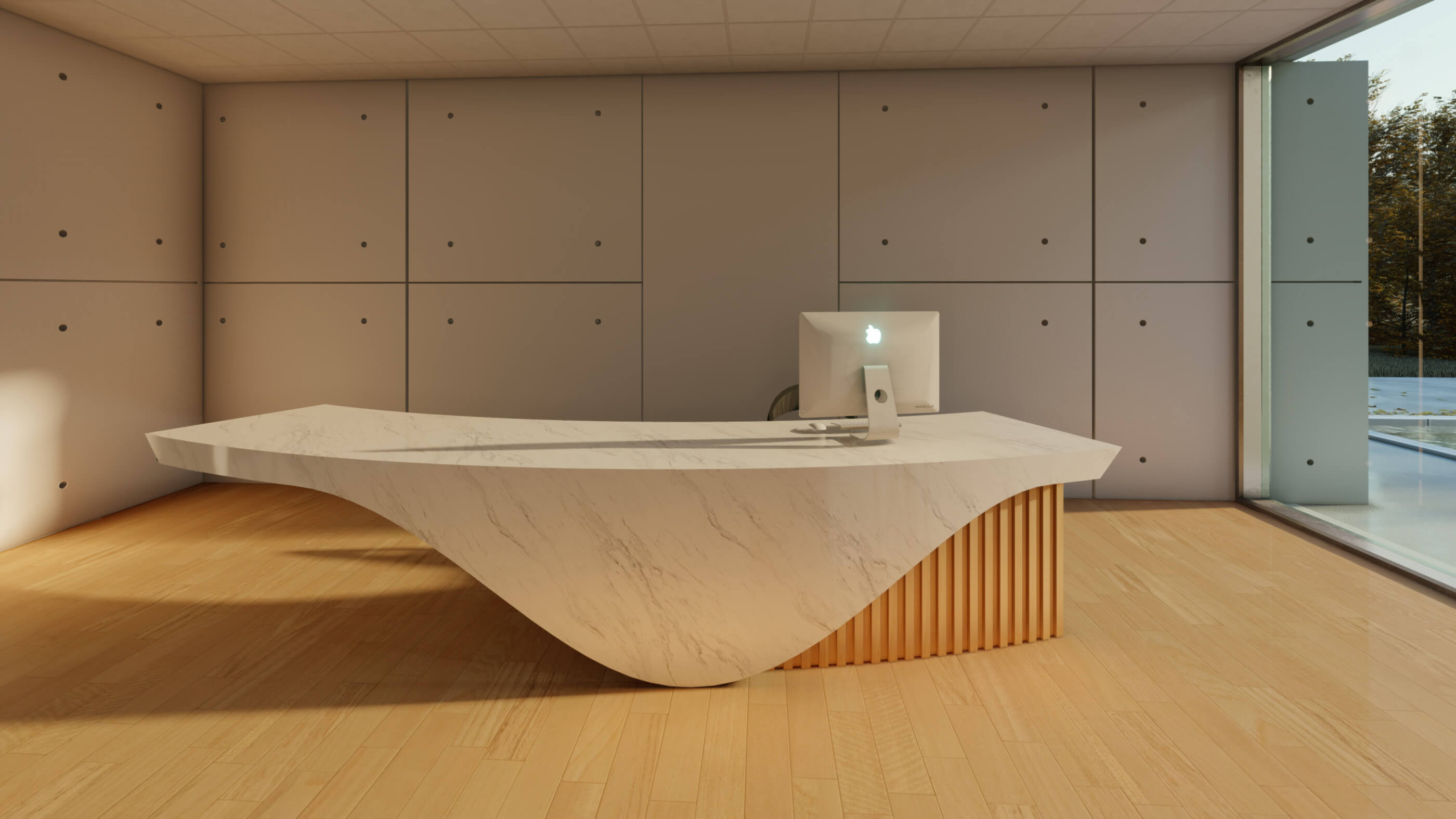 Reception Counter - 3D Model by AlphaGroup
