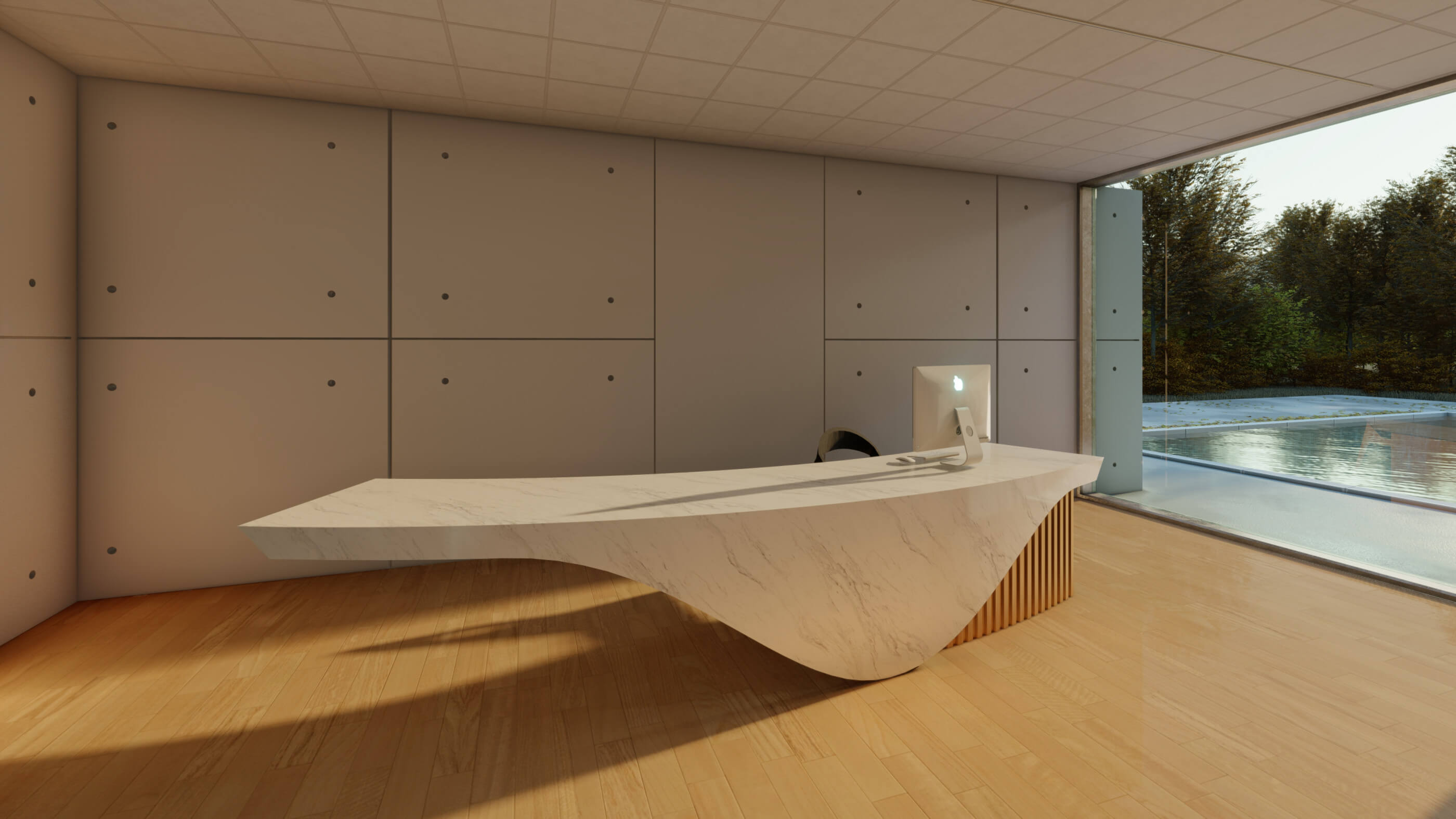 Reception Counter - 3D Model by AlphaGroup