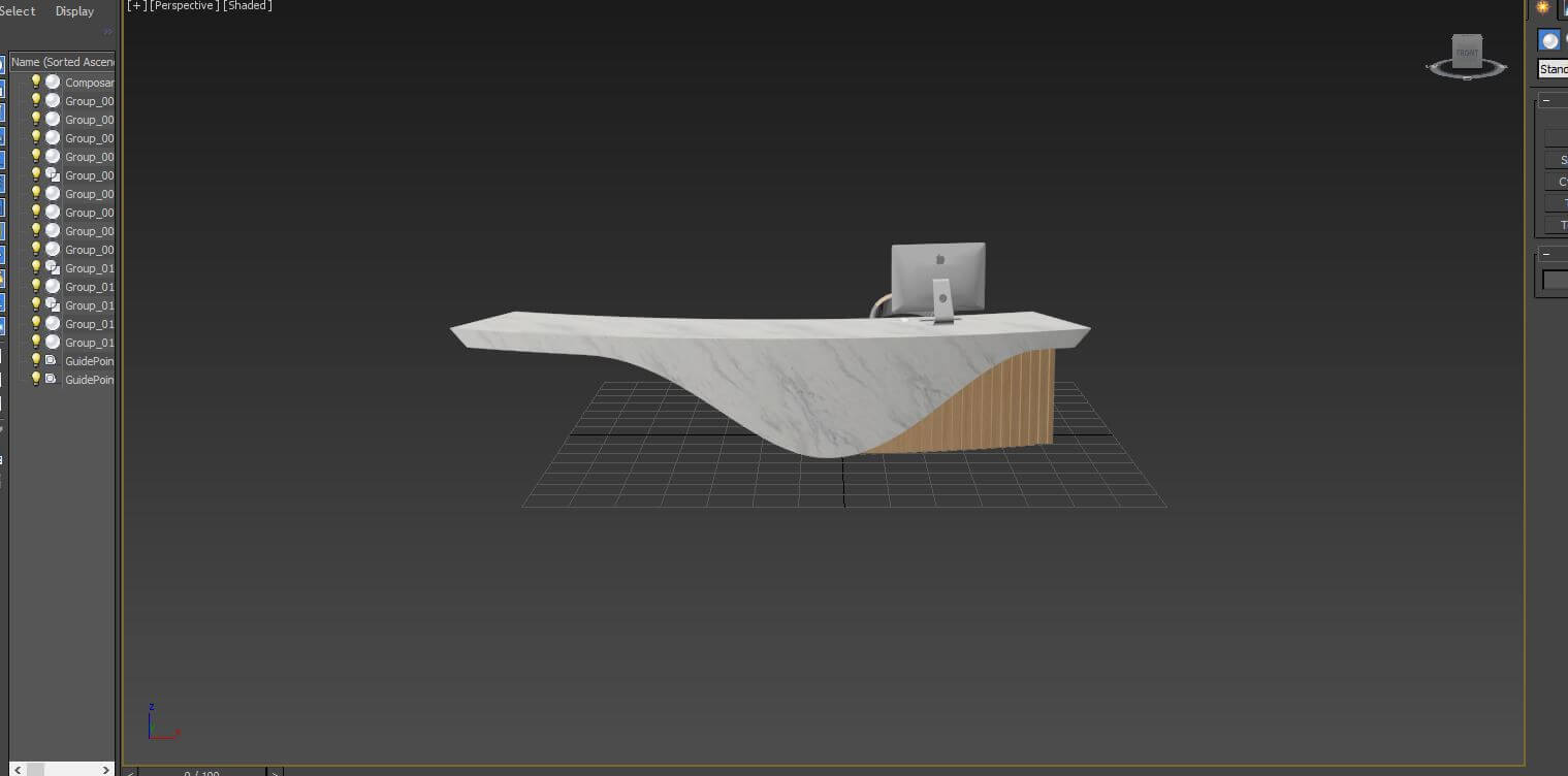 Reception Counter - 3D Model by AlphaGroup