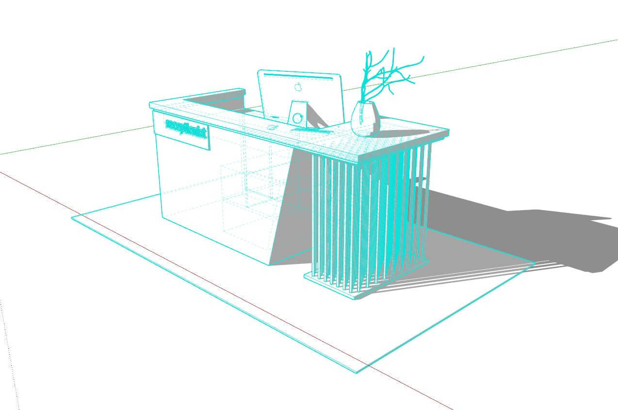 Reception Counter - 3D Model by AlphaGroup