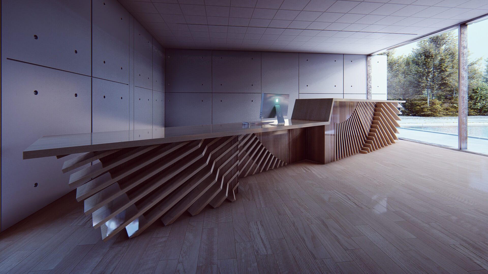 Reception Counter - 3D Model by AlphaGroup