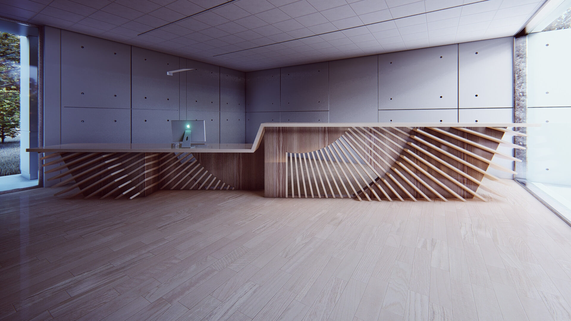 Reception Counter - 3D Model by AlphaGroup