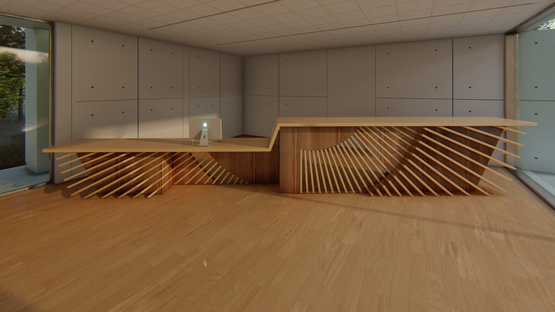 Reception Counter - 3D Model by AlphaGroup