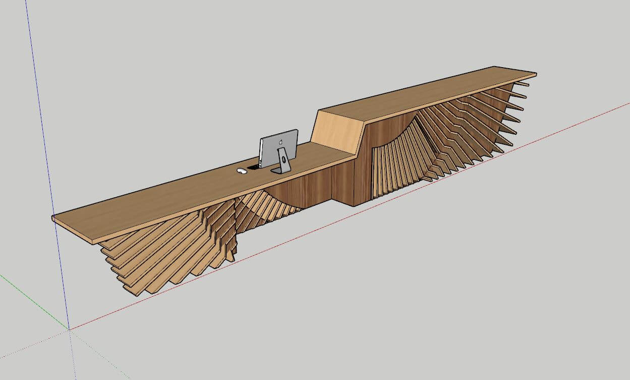 Reception Counter - 3D Model by AlphaGroup