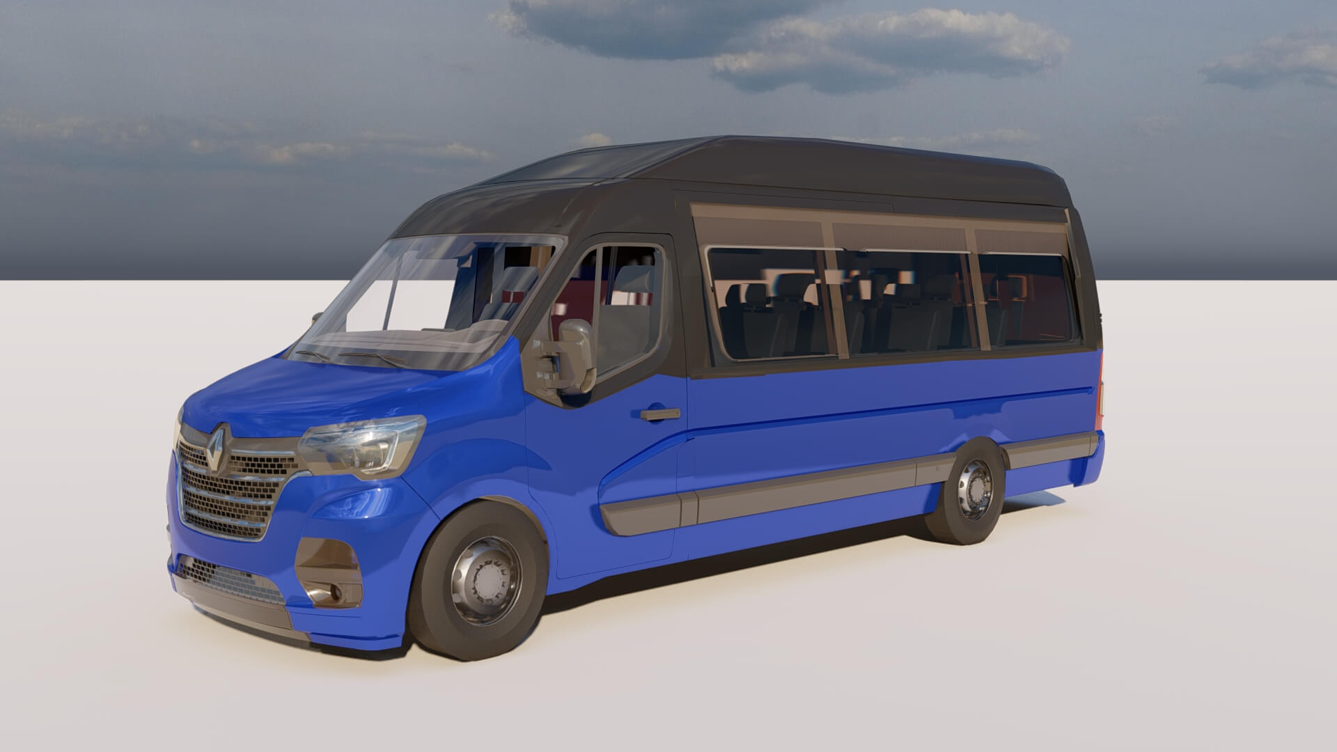 Renault Master Minibus - 3D Model by AlphaGroup