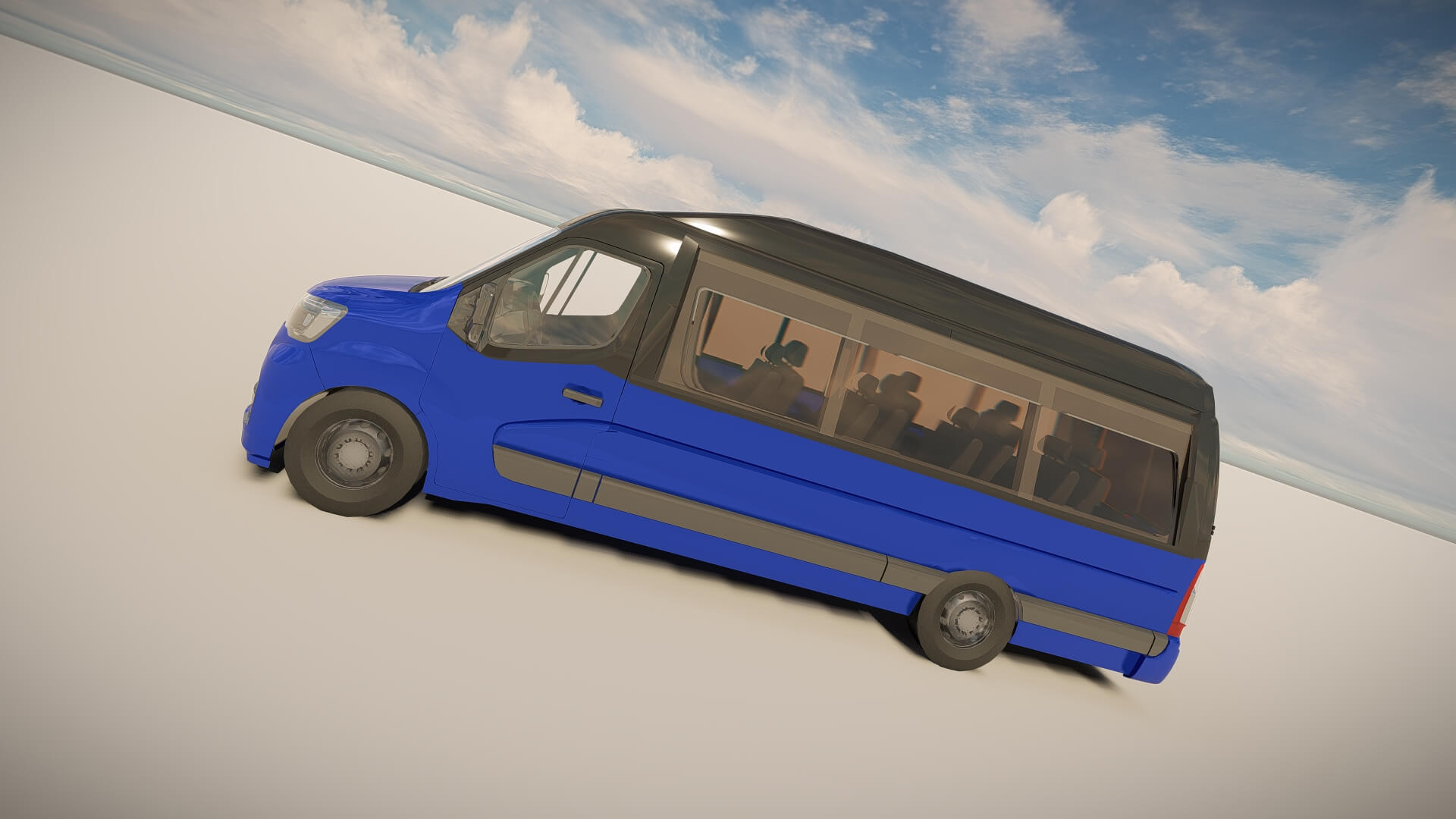 Renault Master Minibus - 3D Model by AlphaGroup