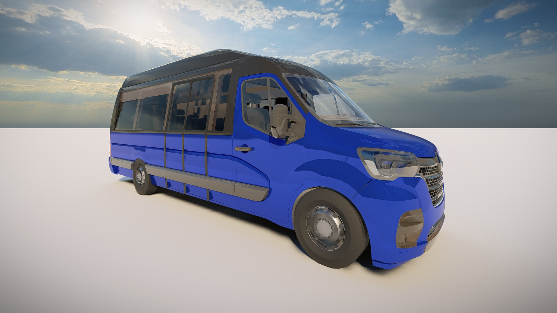 Renault Master Minibus - 3D Model by AlphaGroup