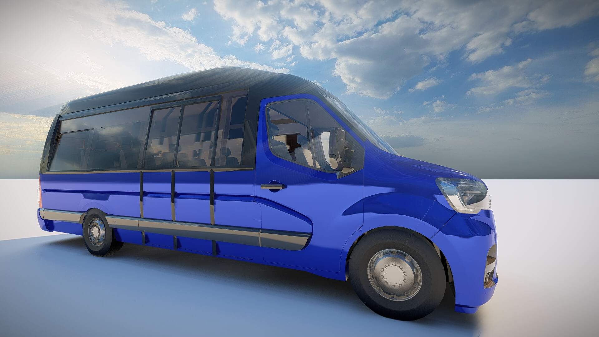 Renault Master Minibus - 3D Model by AlphaGroup