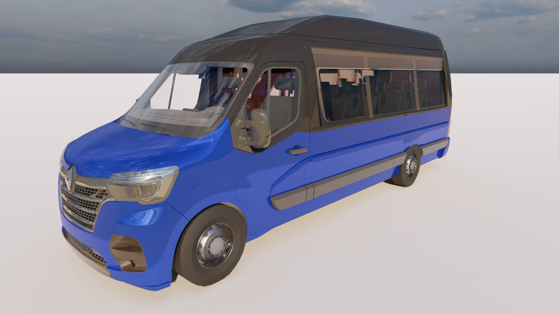 Renault Master Minibus - 3D Model by AlphaGroup