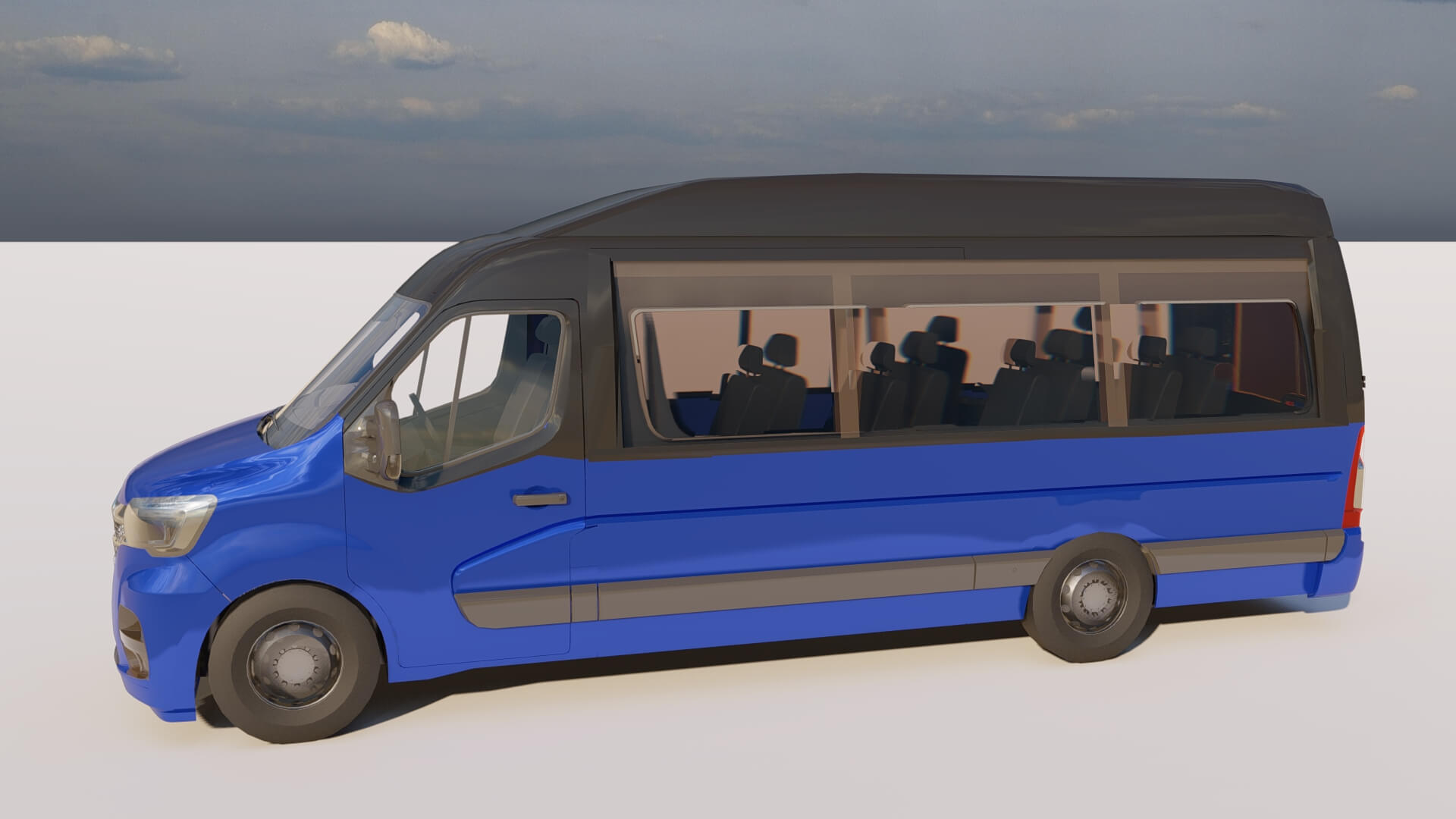 Renault Master Minibus - 3D Model by AlphaGroup