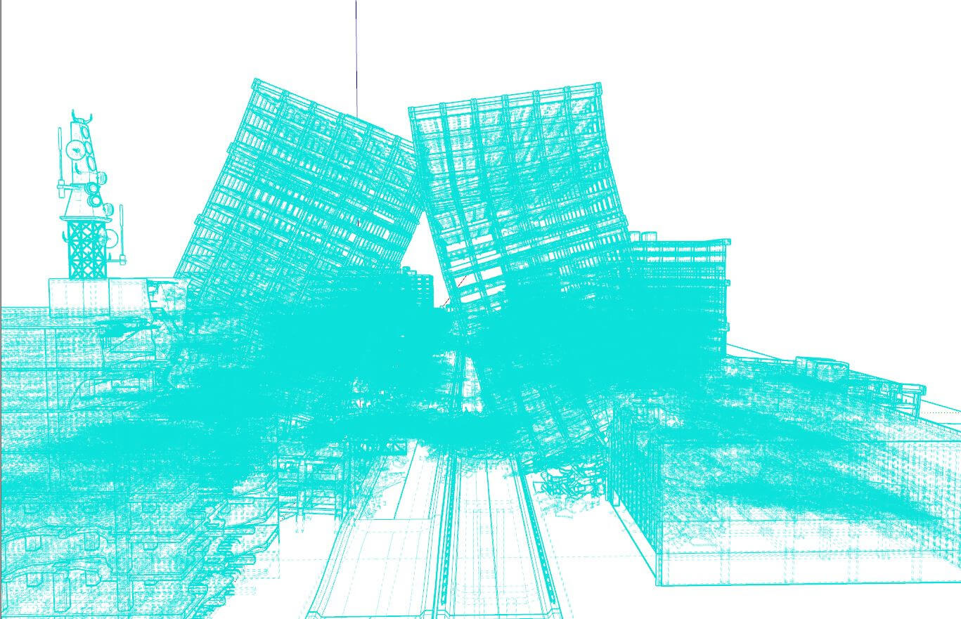 Ruined City Destroyed Cityscape - 3D Model by AlphaGroup