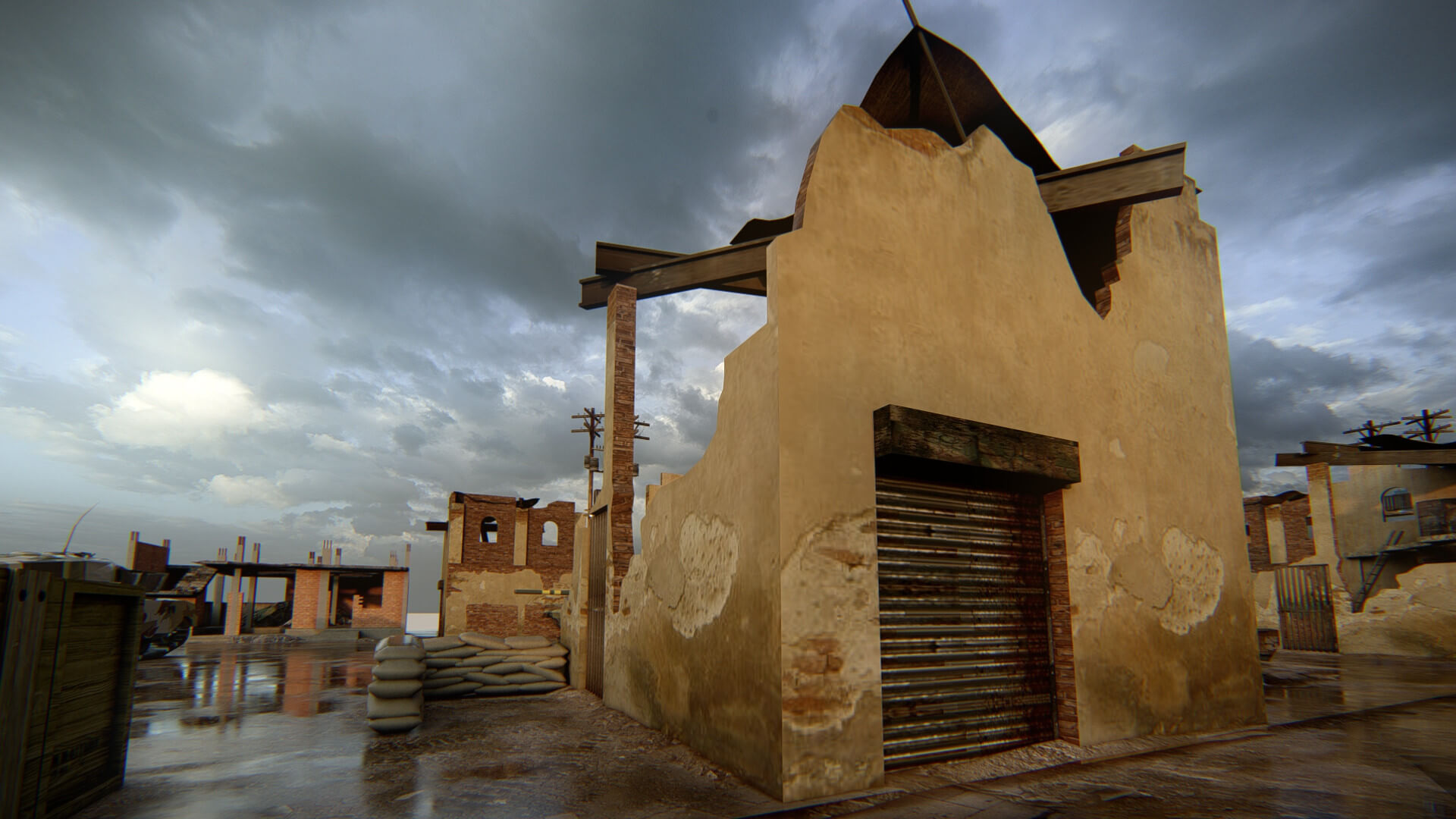 Ruined Scene - 3D Model by AlphaGroup